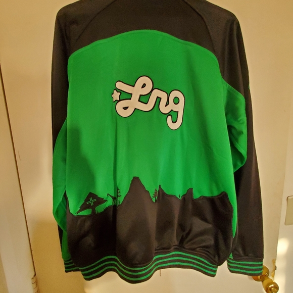 Lrg | Jackets & Coats | Lrg Track Jacket Black And Green | Poshmark